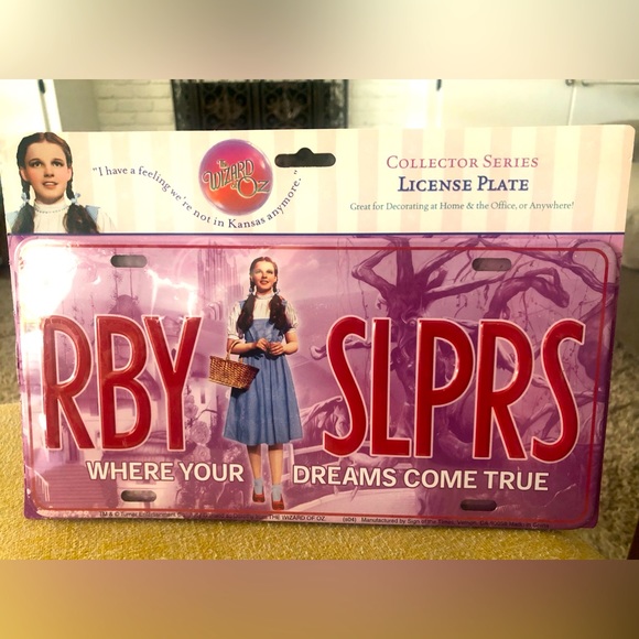 Turner Entertainment | Other | Collector Series License Plate Rby Slprs ...